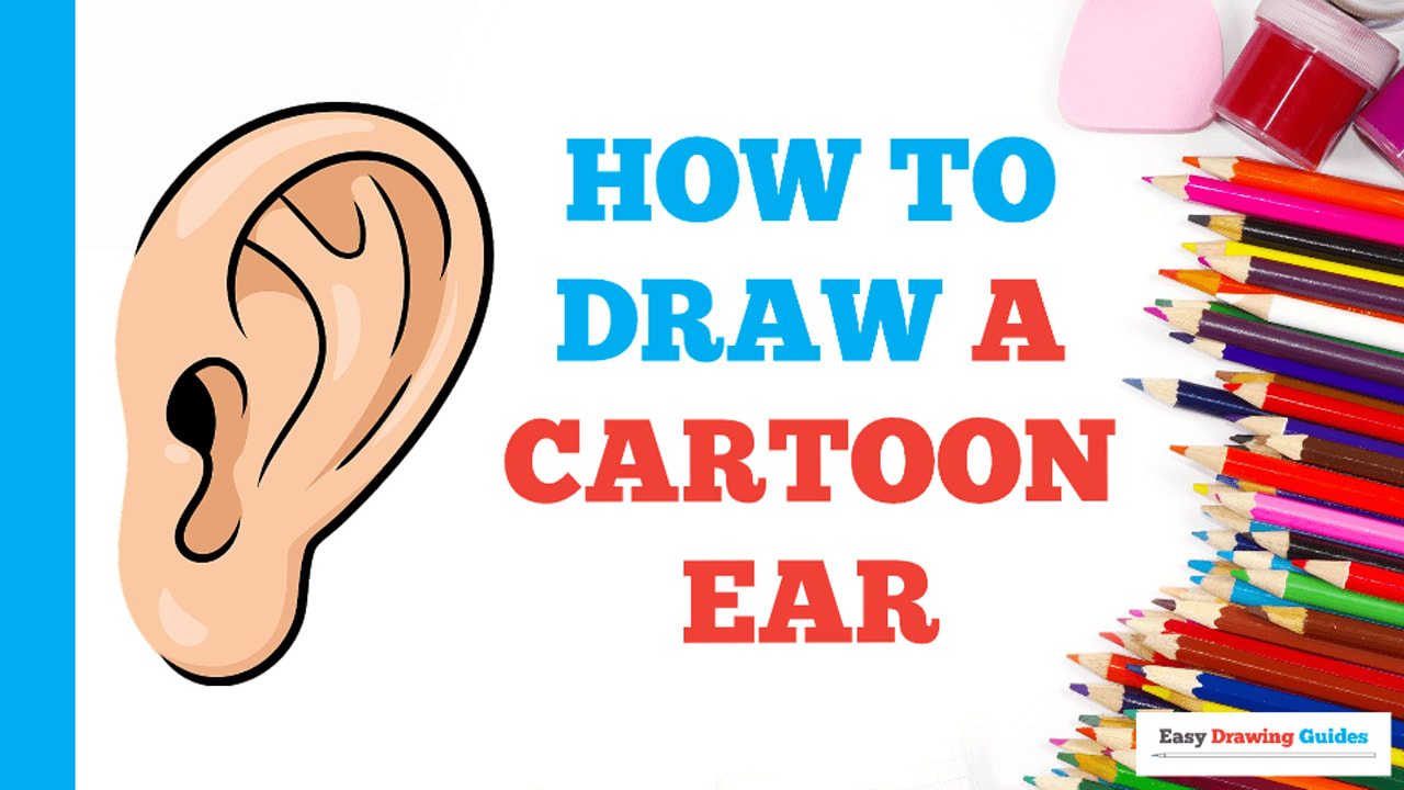 how to draw a ear step by step easy