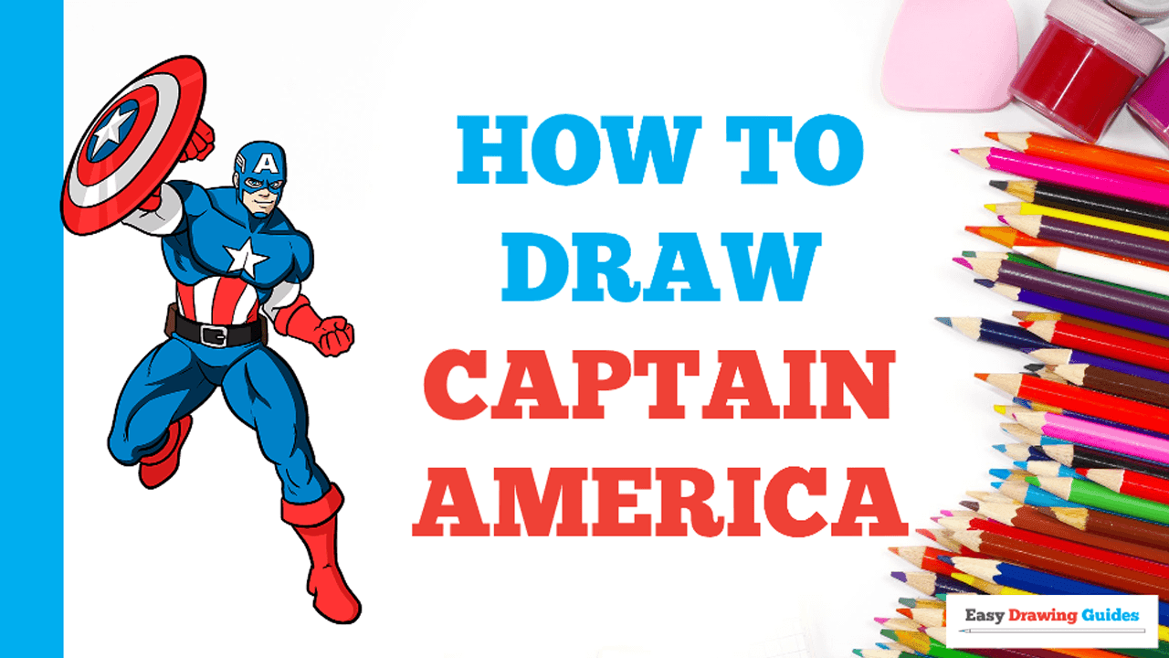 how to draw captain america