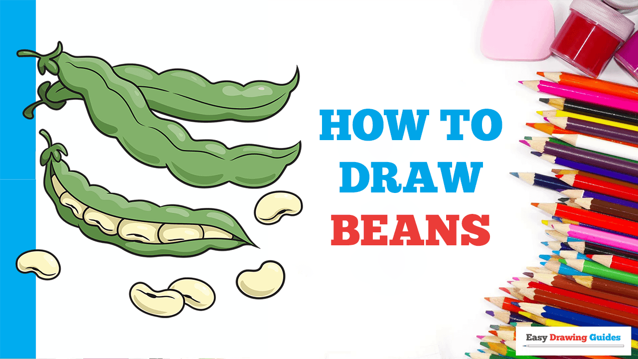 string beans drawing for kids