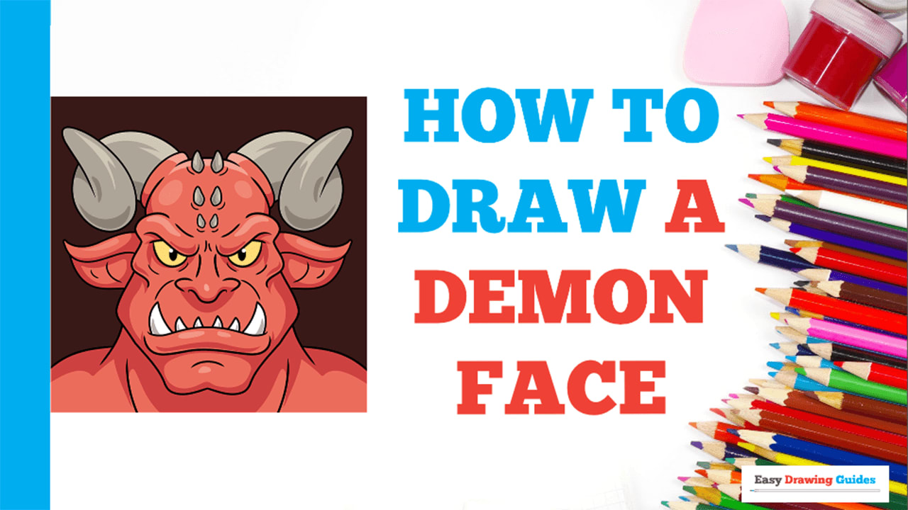 how to draw a demon nose