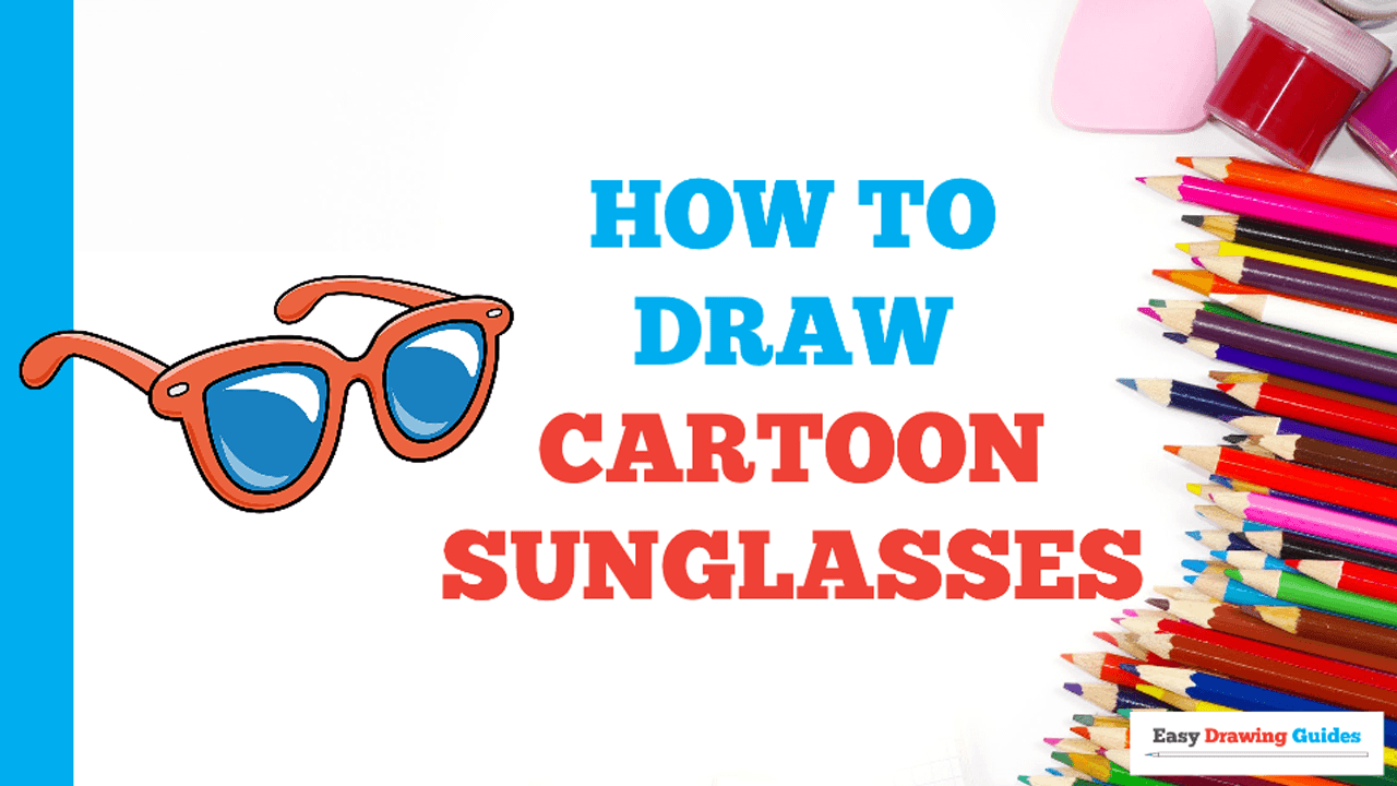 how to draw on sunglasses