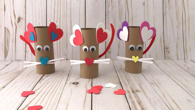 heart mouse craft