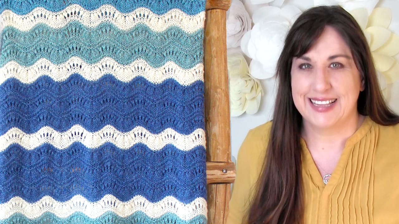ripple blanket knitting pattern
