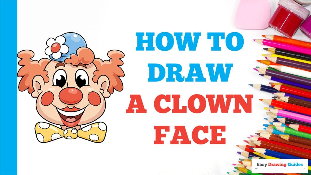 how to draw joker clown face