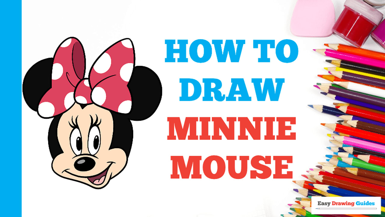 how to draw easy minnie mouse