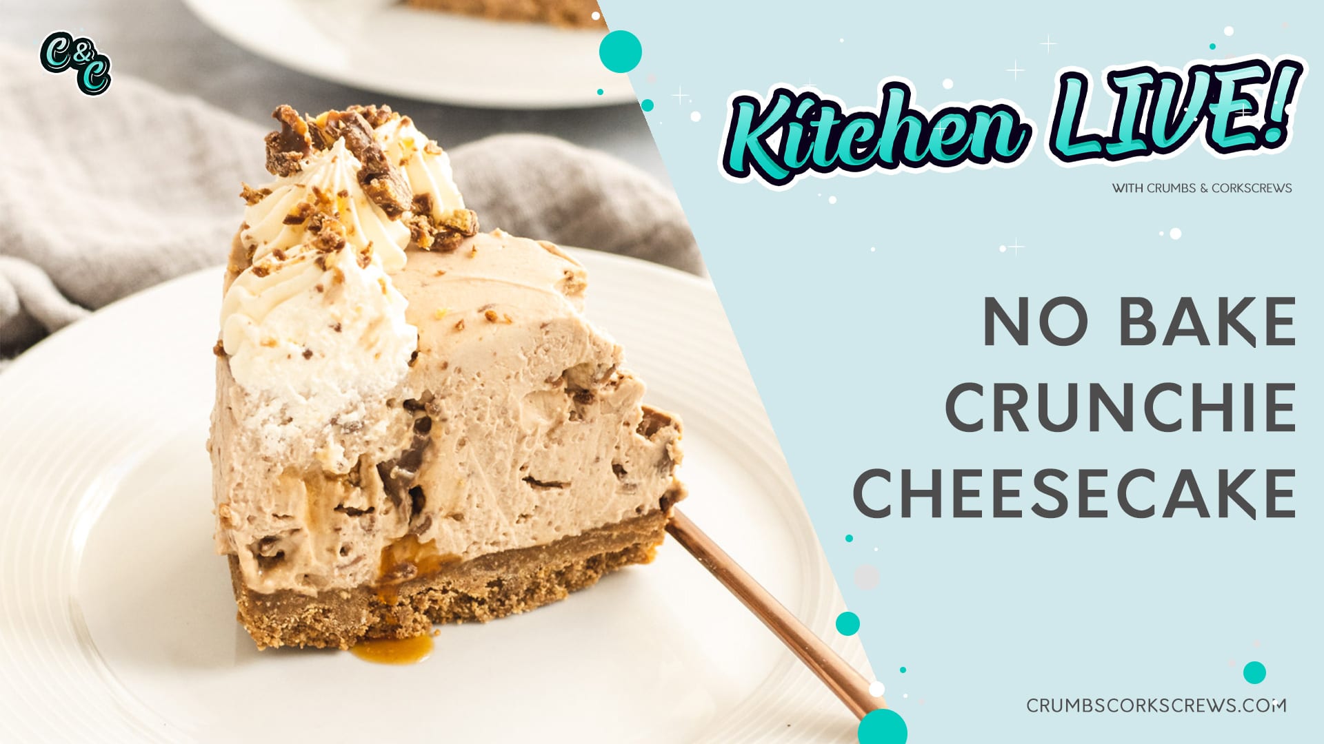 crunchie bar cheesecake