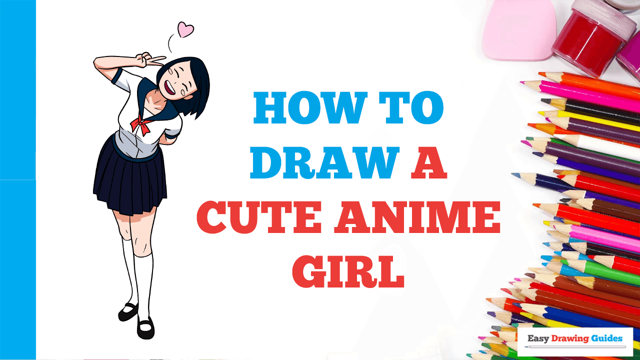 how to draw kawaii anime girl easy