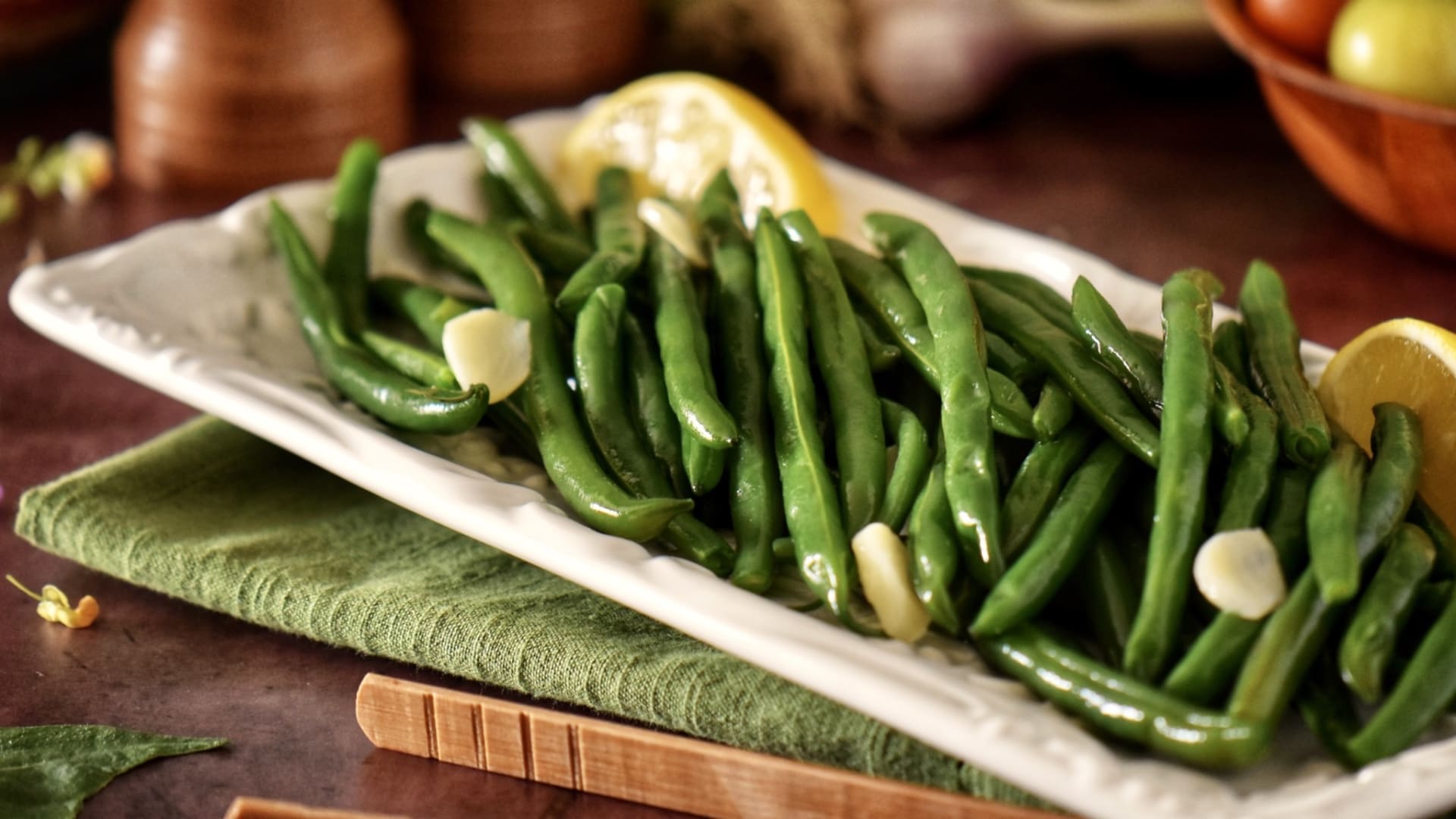 how to cook real green beans