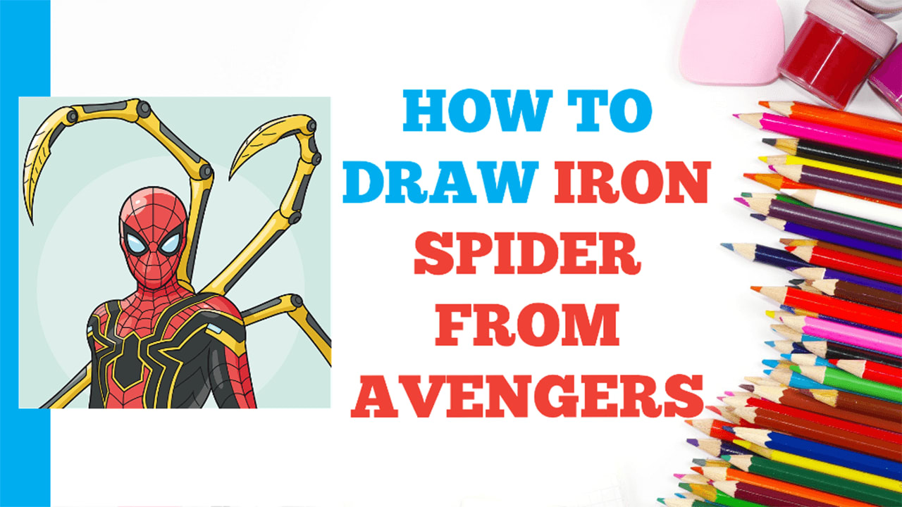 how to draw iron spider man