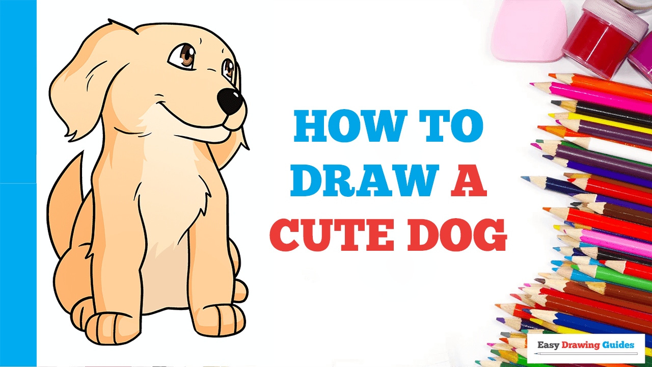 how to draw a dog that is cute