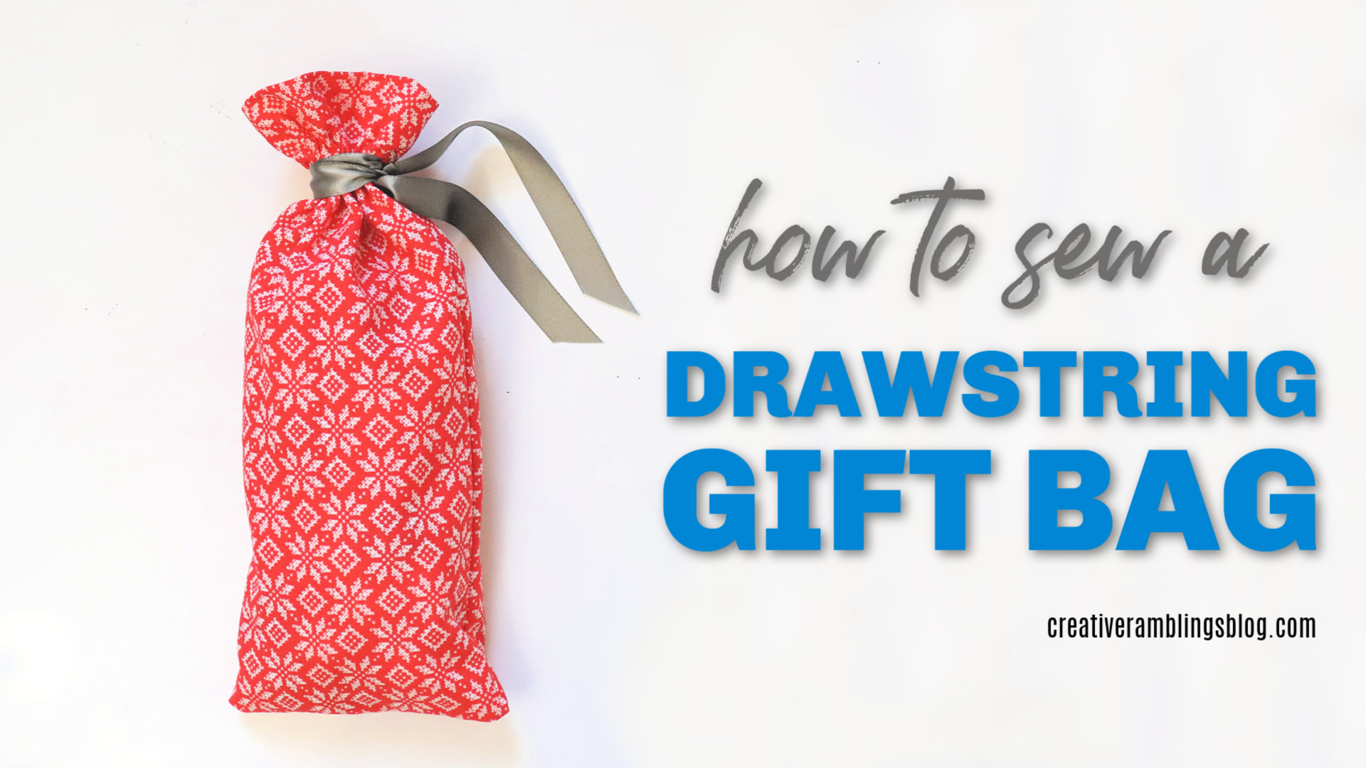how to make a ribbon drawstring