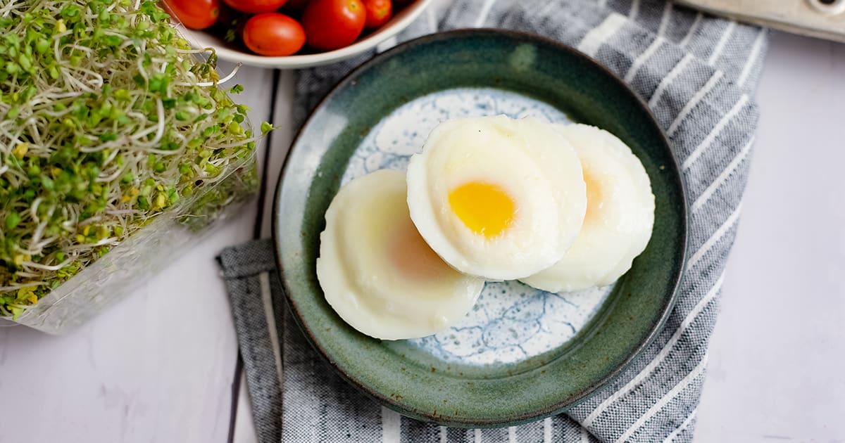 how to cook poached eggs in a halogen oven