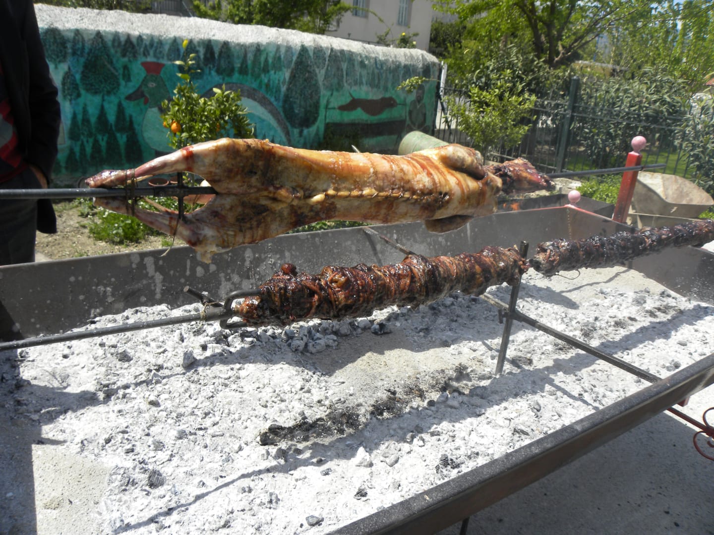 how to cook lamb roast on spit