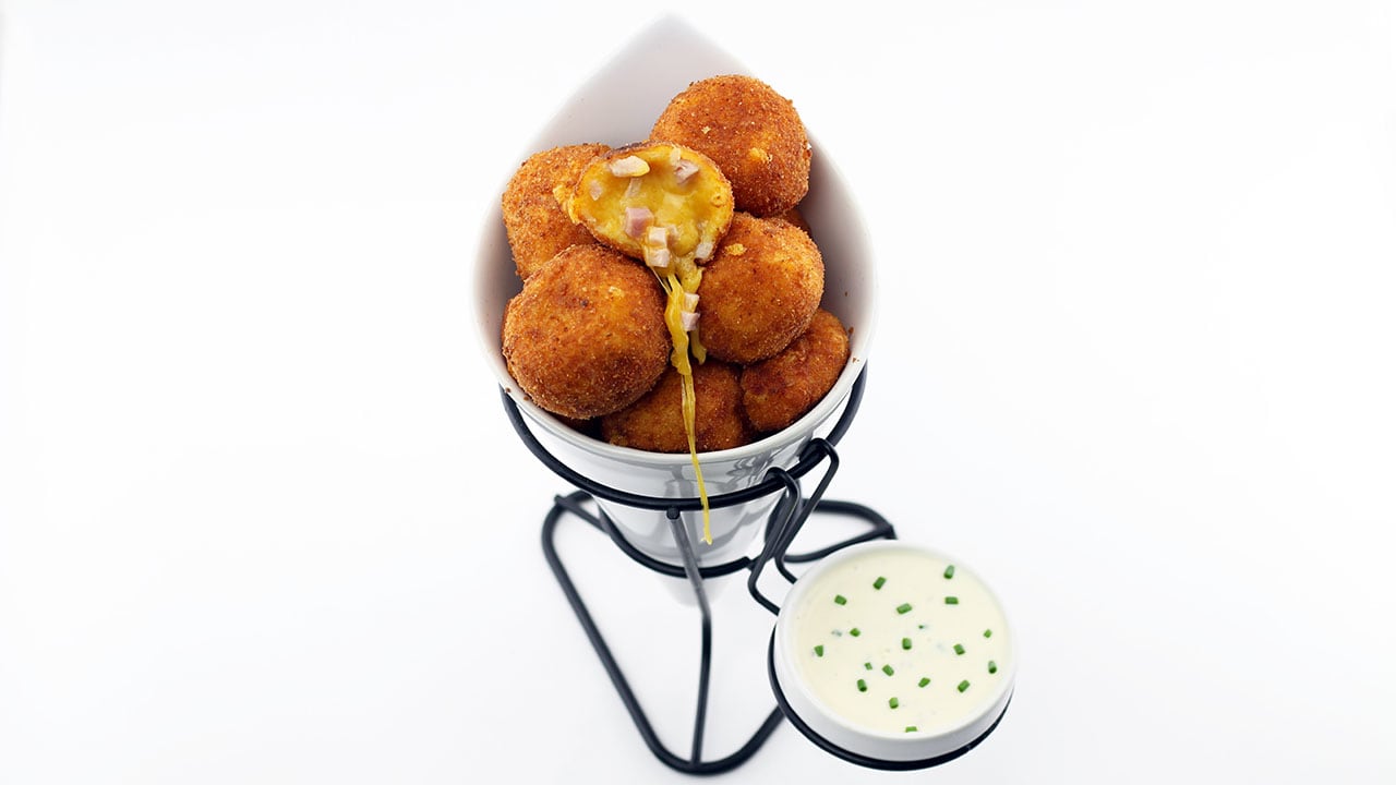 fried cheeseburger balls