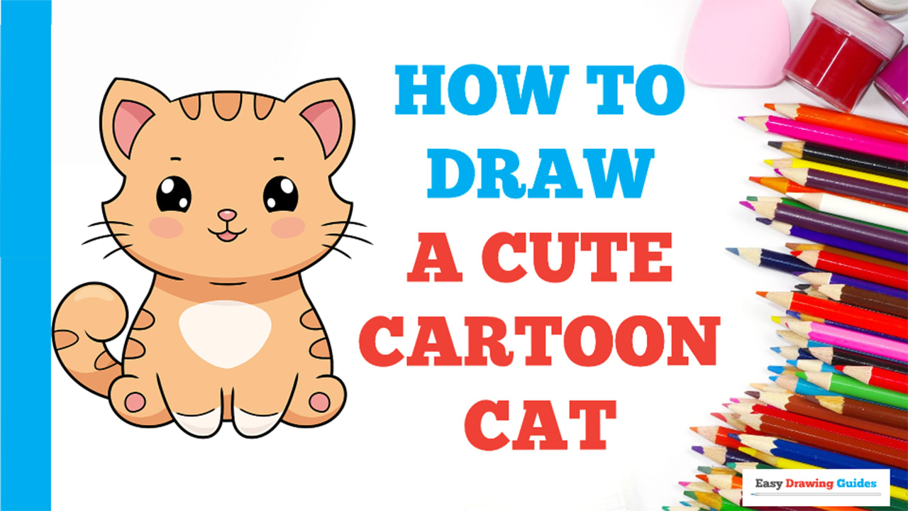 how to draw cartoon cats