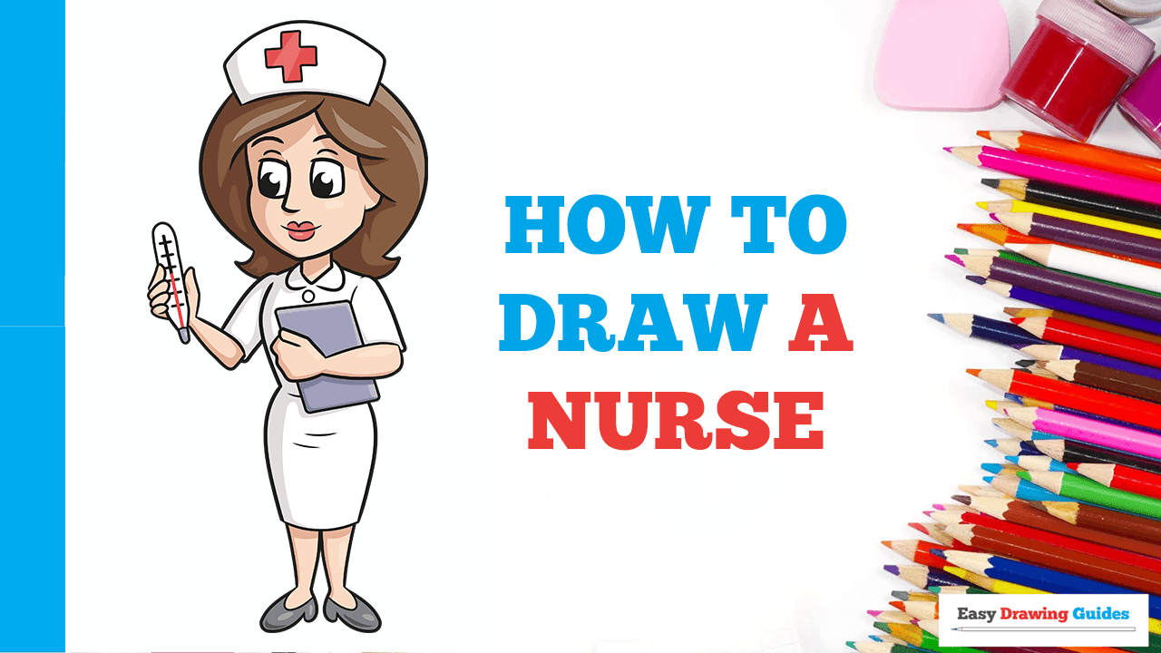how to draw cartoon nurse