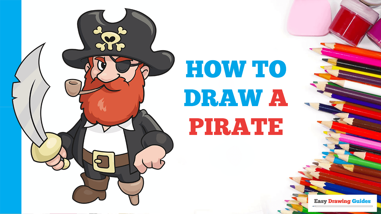 pirate drawing simple