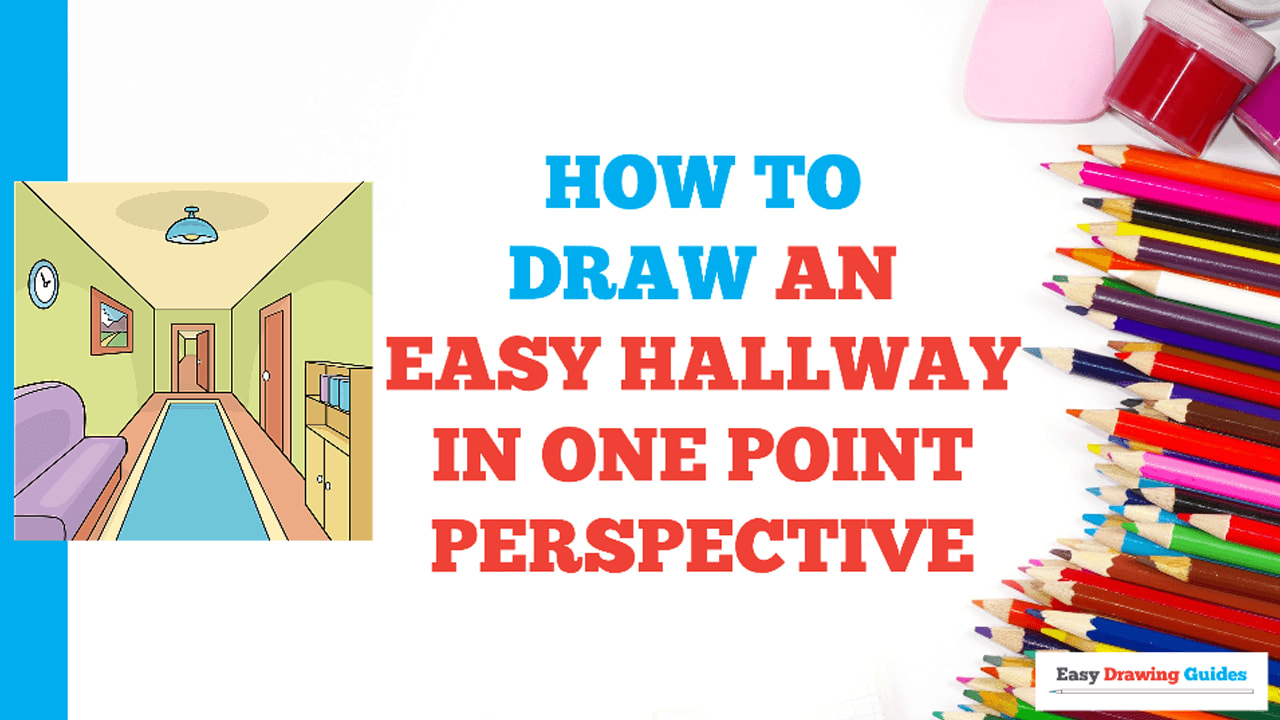 how to draw 1 point perspective for beginners a hallway