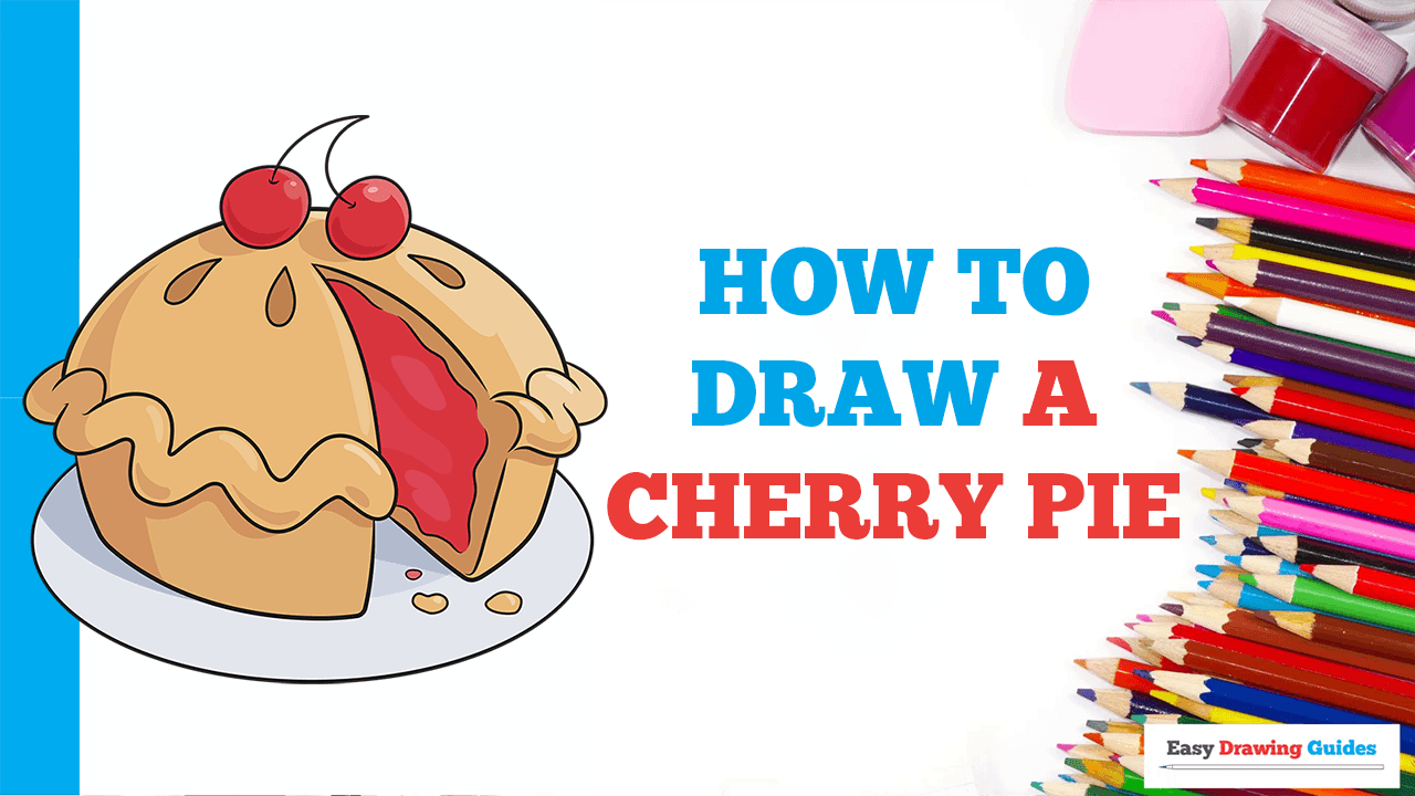 cherry pie drawing easy