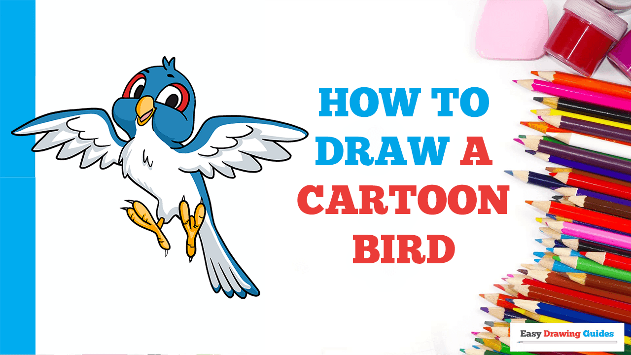how to draw bird animated