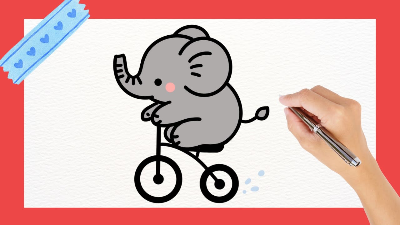 how to draw a nice elephant drawing