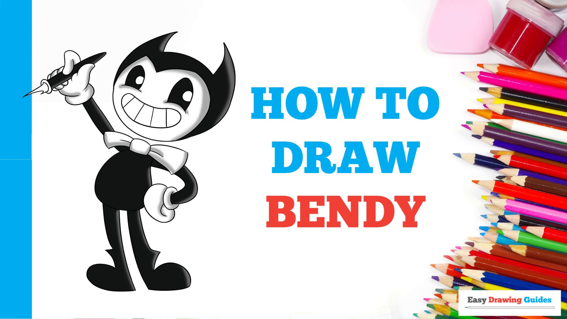 how to draw bendy characters