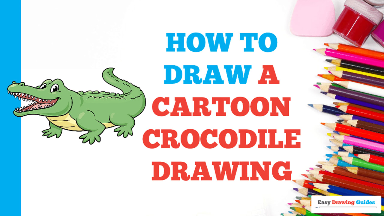 Easy Crocodile Drawing Realistic Crocodile Drawing Tutorial: