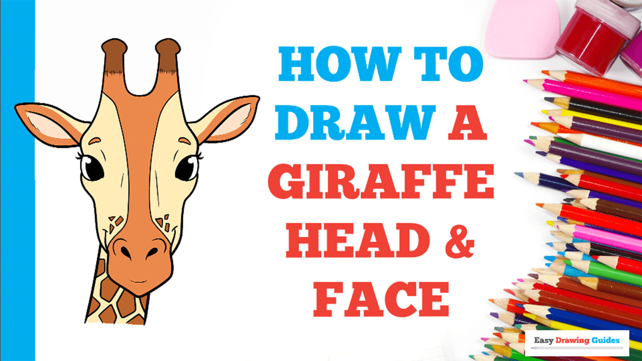 how to draw the outline of a giraffe