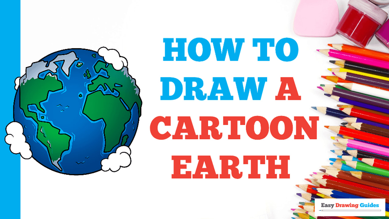 how to draw earth on a globe