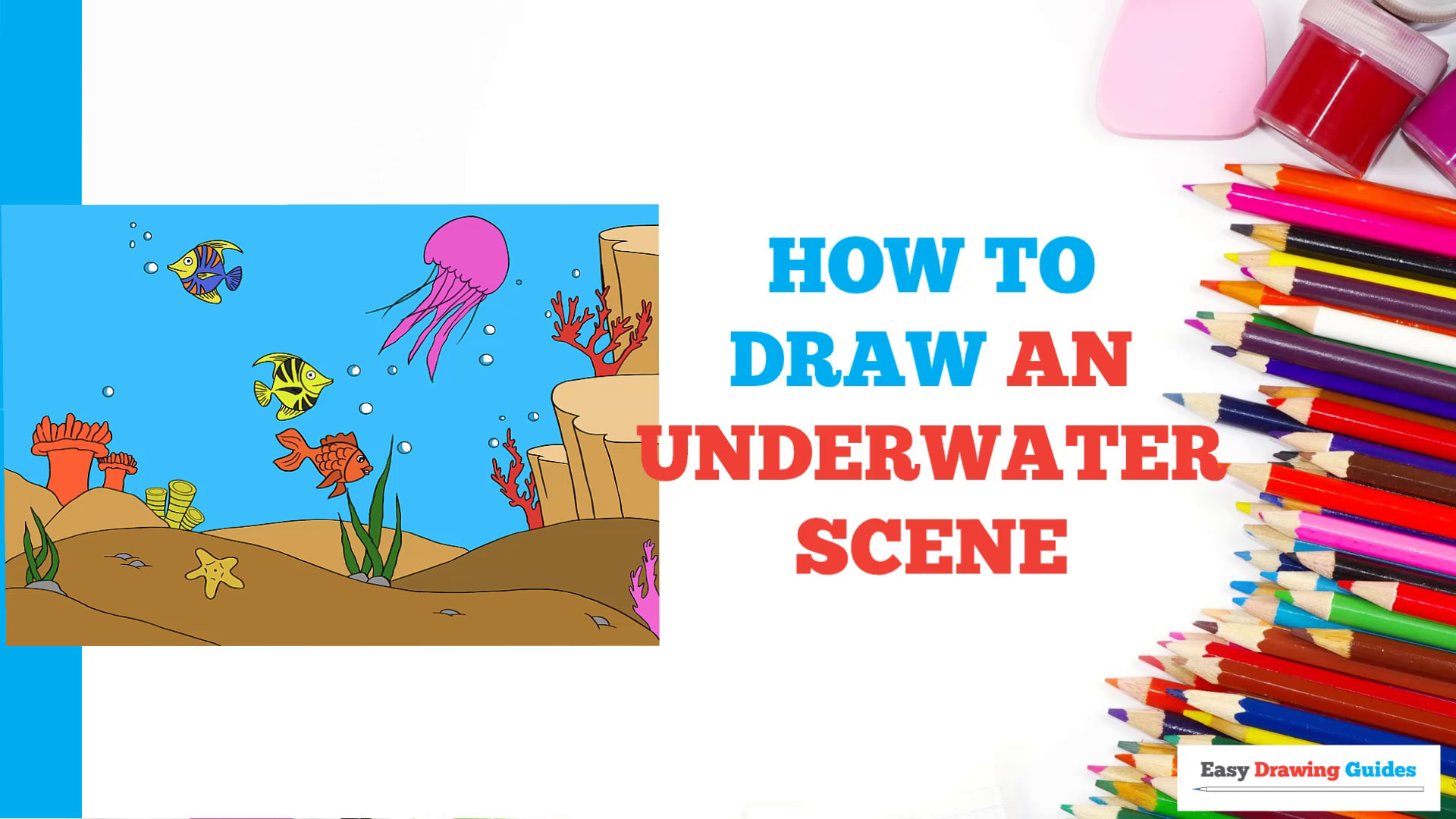 how to draw under the ocean