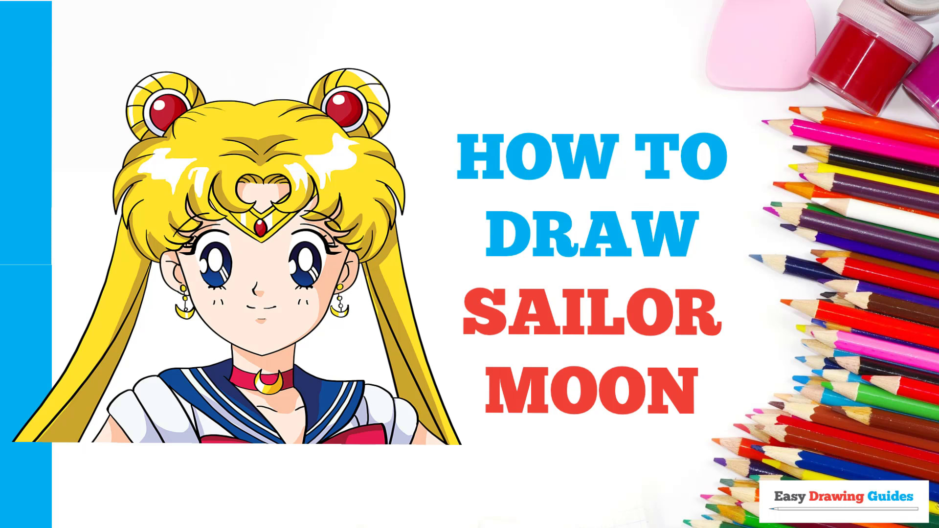 how to draw in sailor moon style