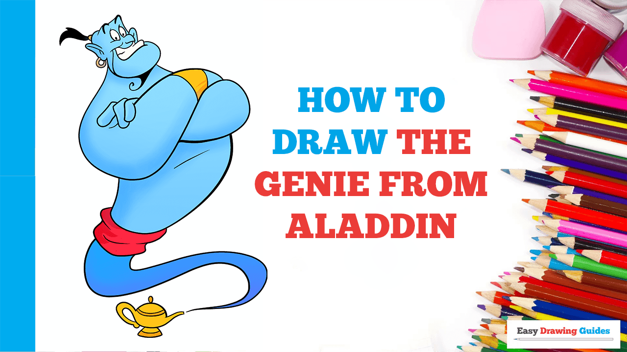 how to draw a girl genie