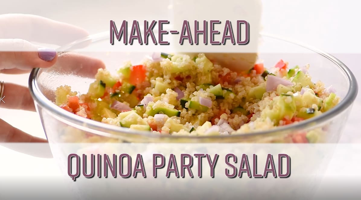 how to cook quinoa salad youtube