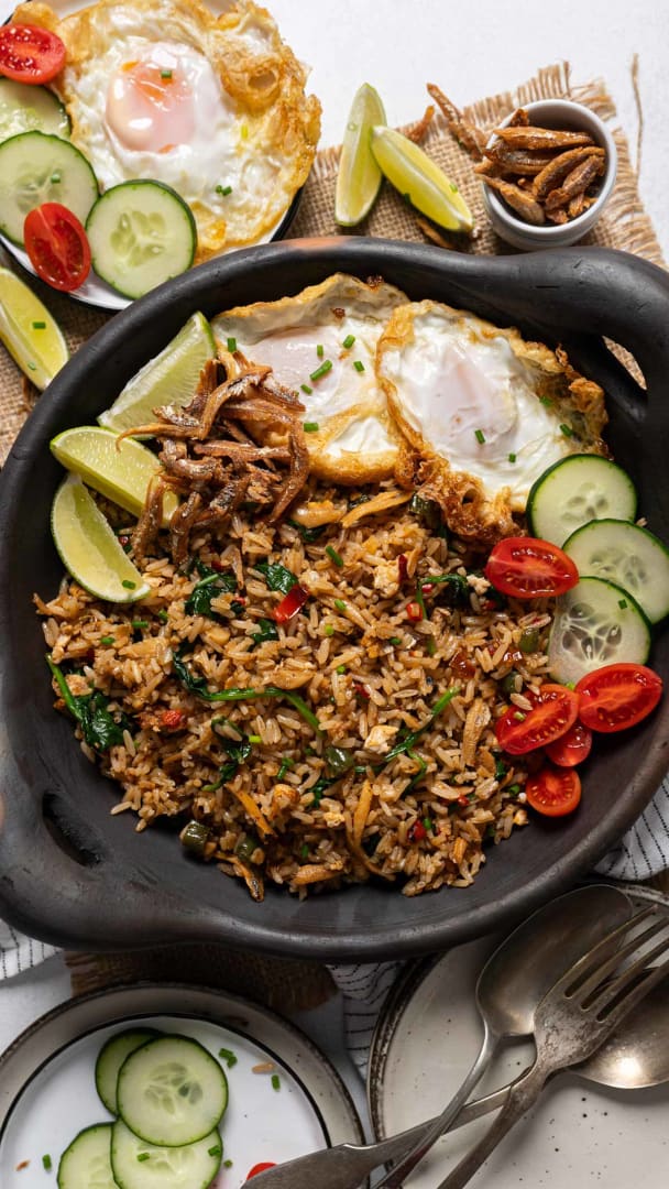 how to make nasi goreng procedure text