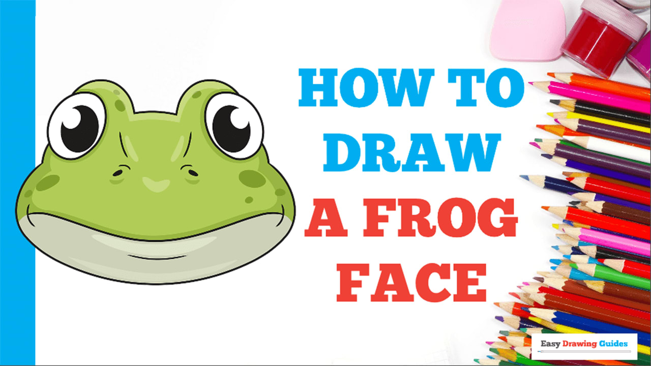 how to draw frog head