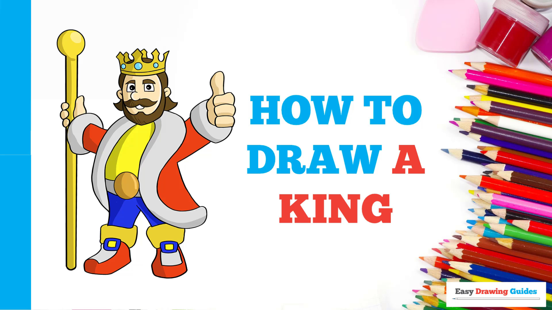 easy king drawing