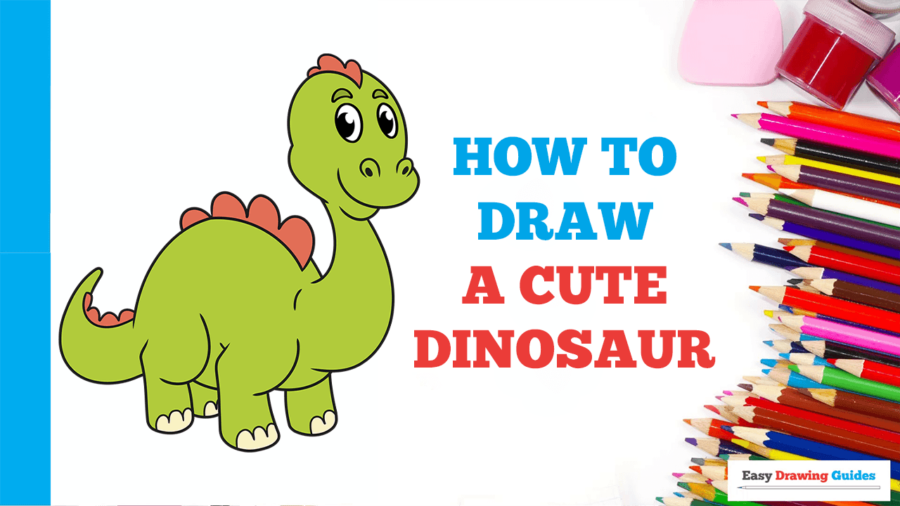 how to draw cartoon dinosaurs step by step