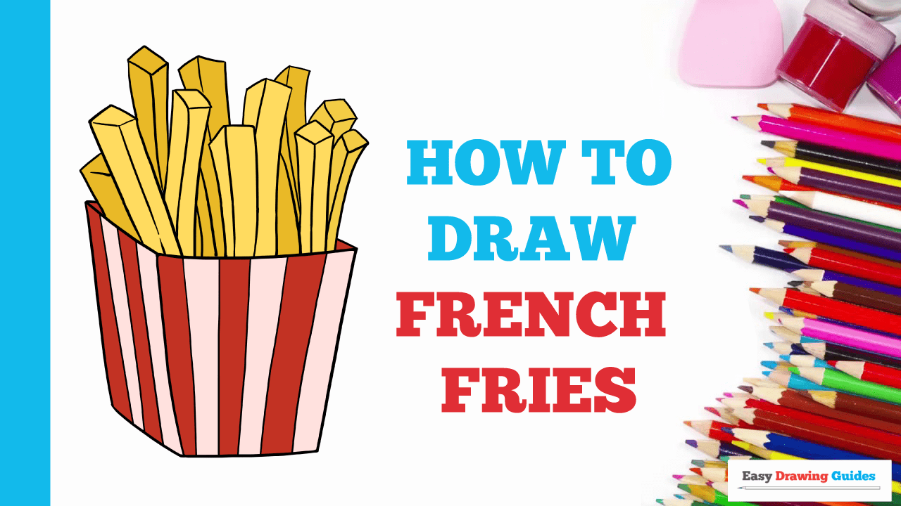 fries drawing step by step