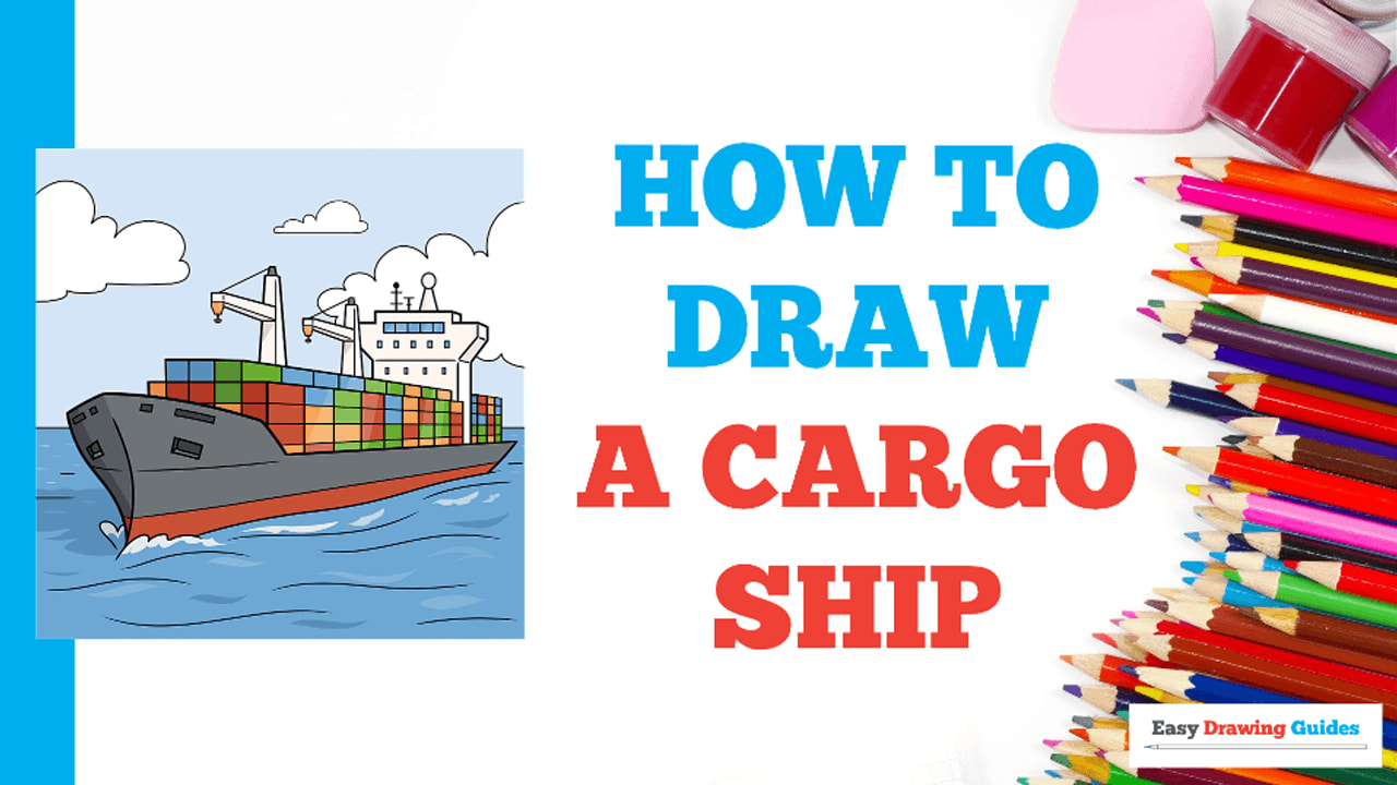 cargo ship drawing