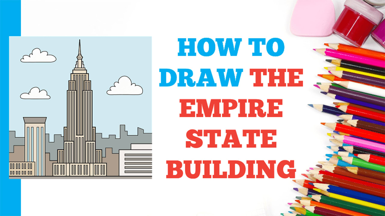 coloring page of empire state building