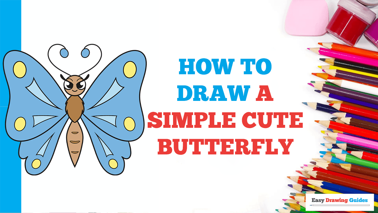 how to draw a beautiful butterfly easy
