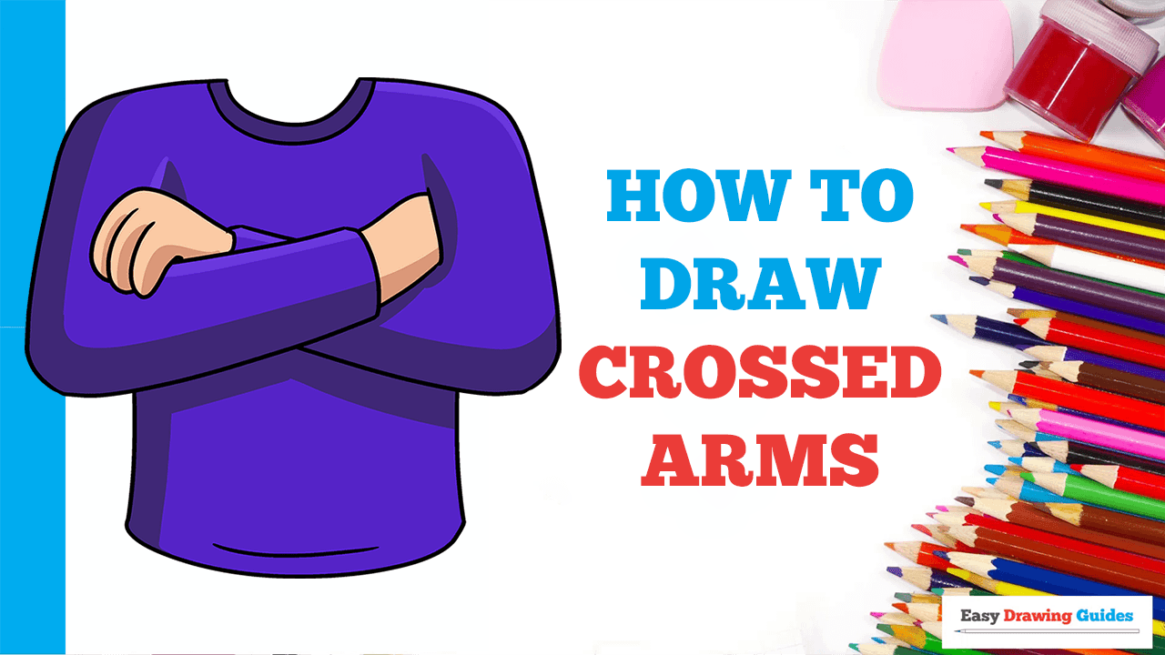 how to draw a person with their arms crossed