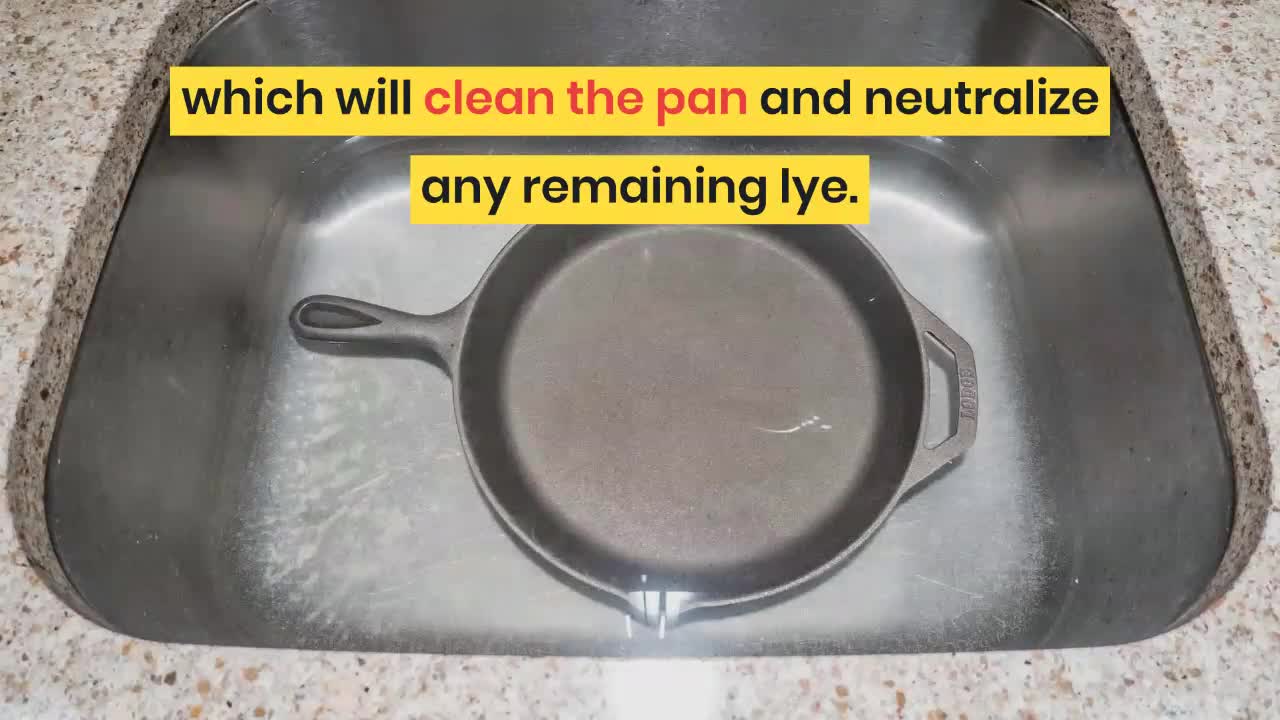 Sealing a cast iron pan store