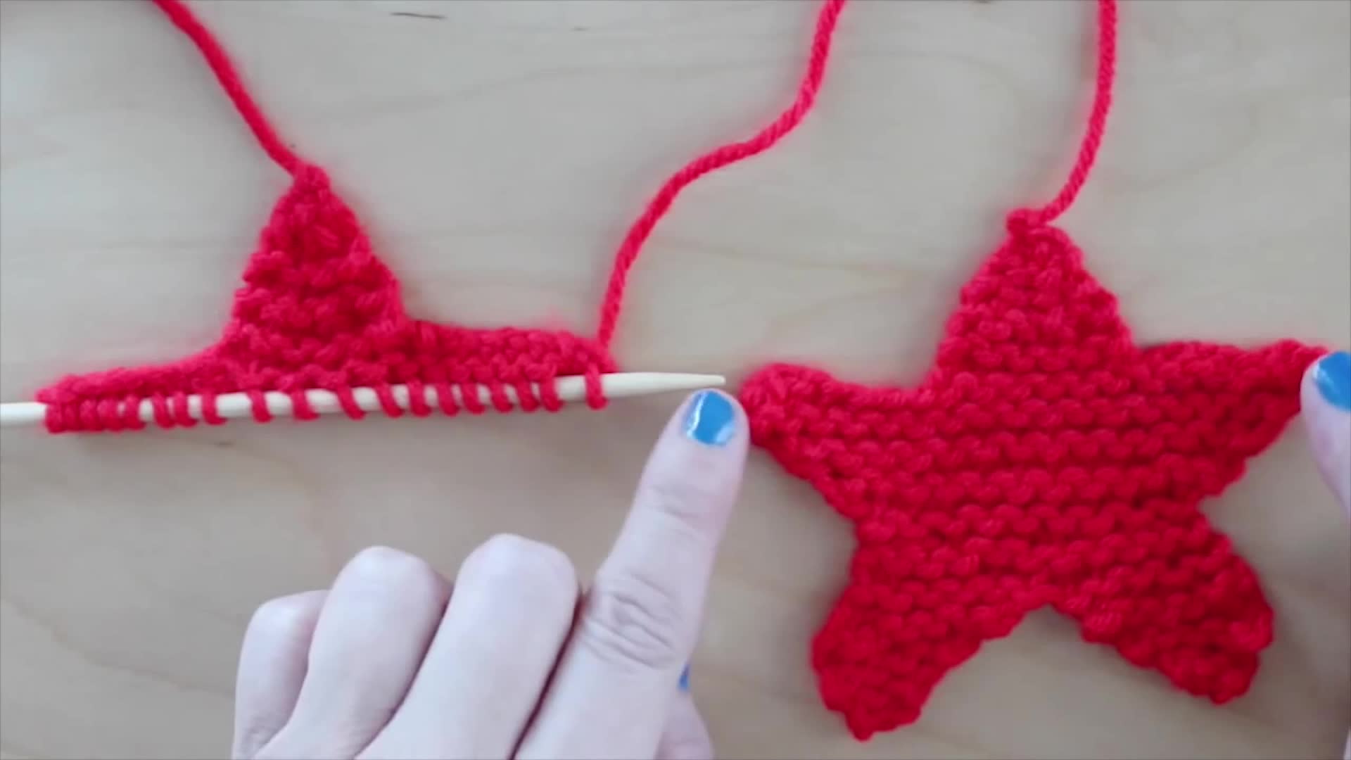 large star knitting pattern